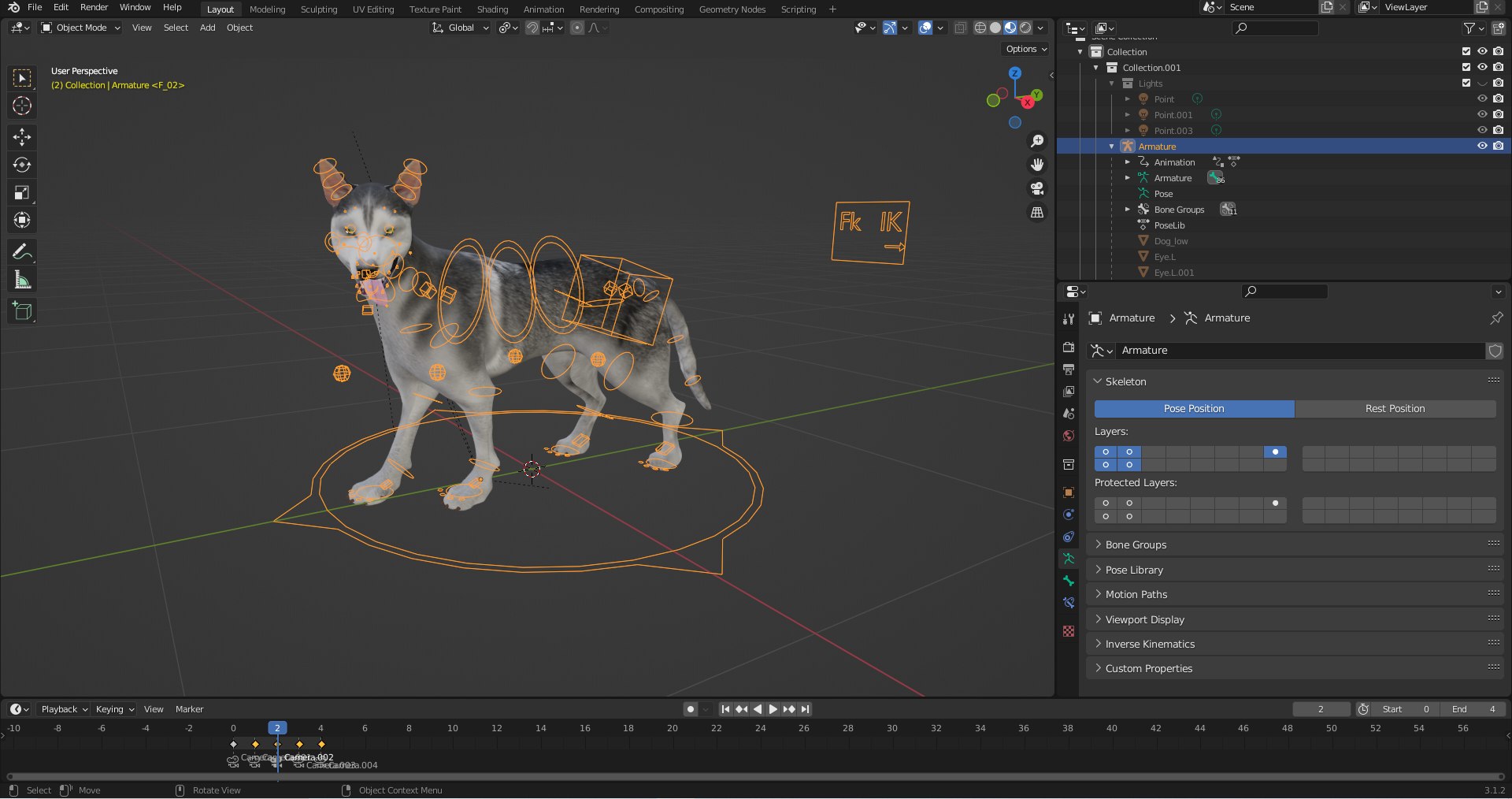 Fur Husky Rigged in Blender 3D - TurboSquid 1984651