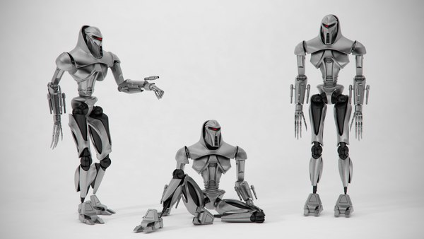 3d model cylon centurion