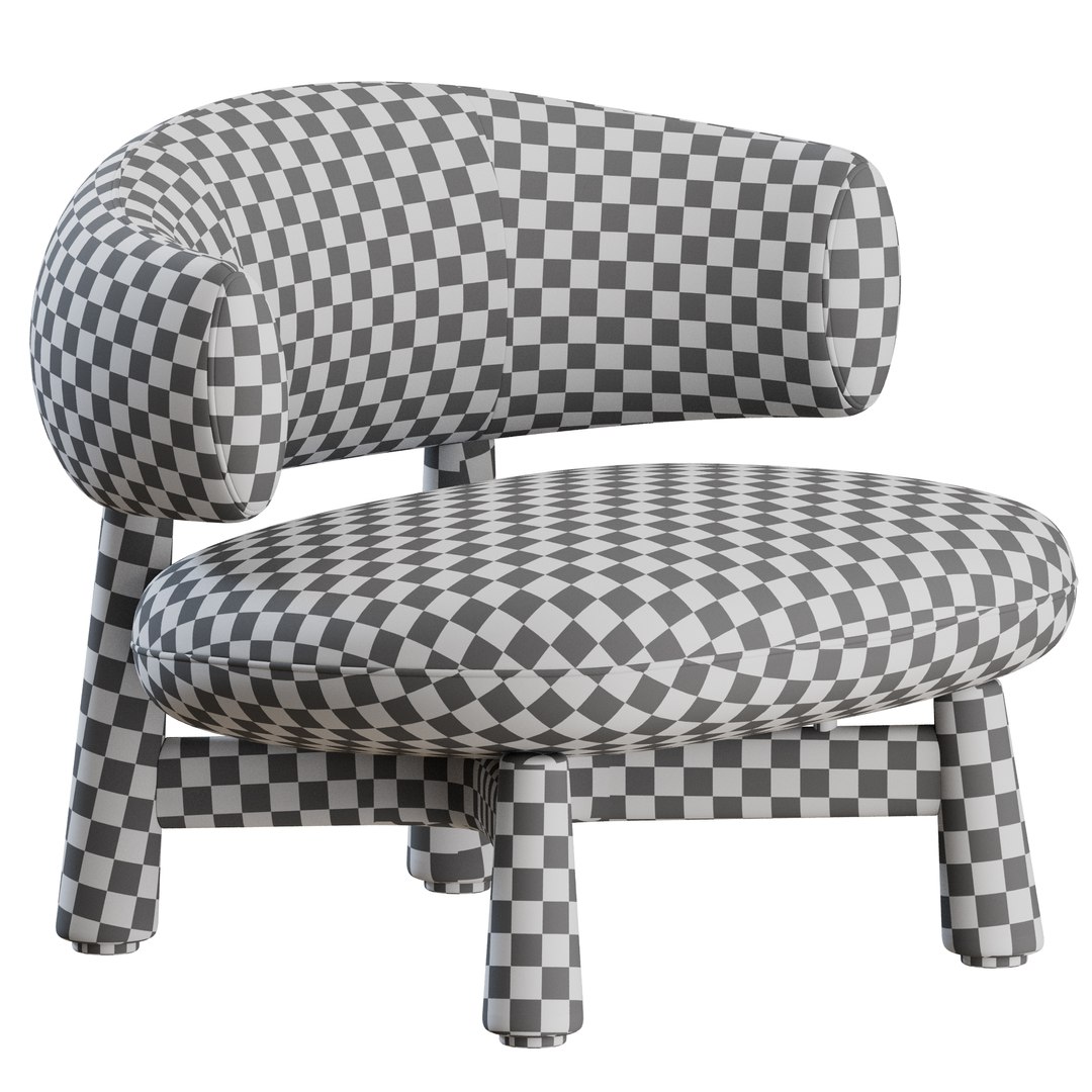 Olaf Armchair By Baxter 3D Model - TurboSquid 2275747