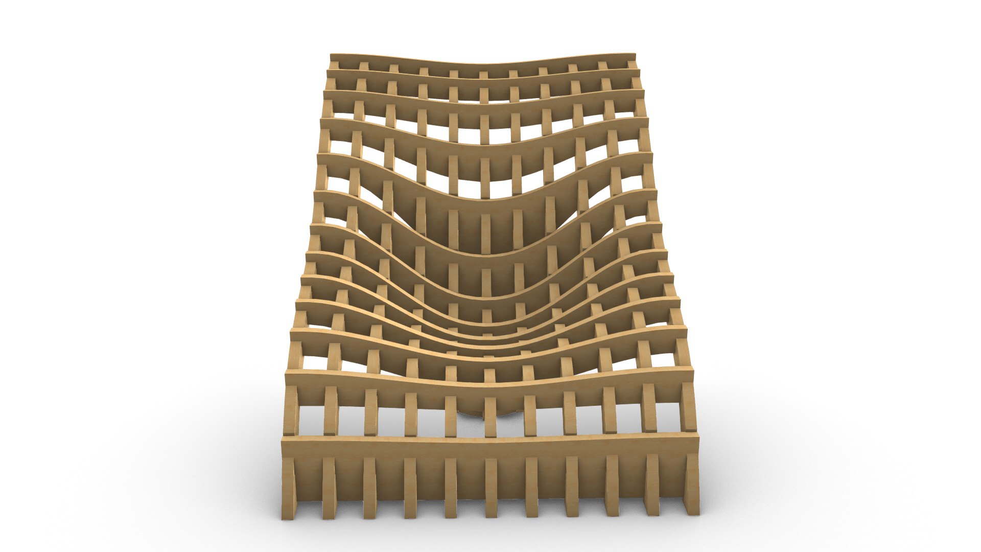 3D Modern Waffle Chair - TurboSquid 2163849