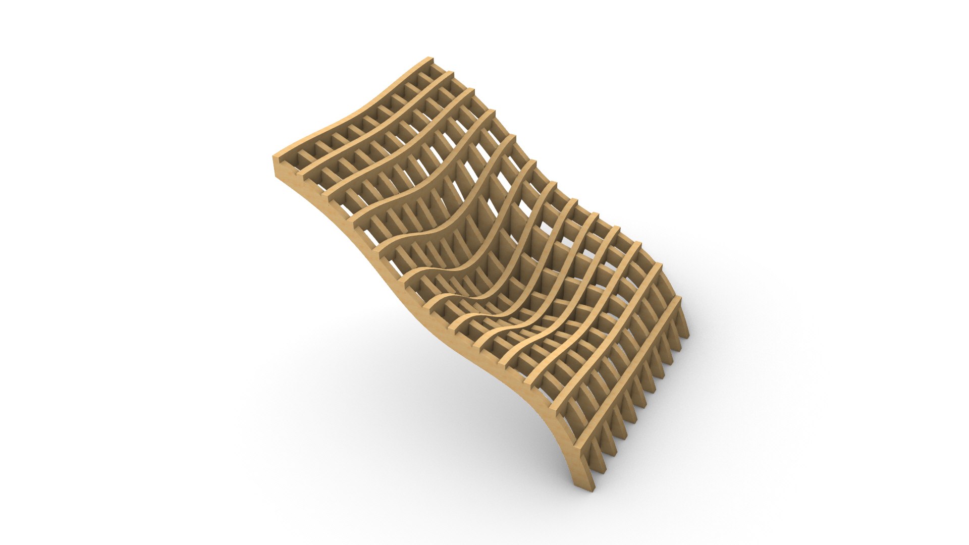 3D Modern Waffle Chair - TurboSquid 2163849
