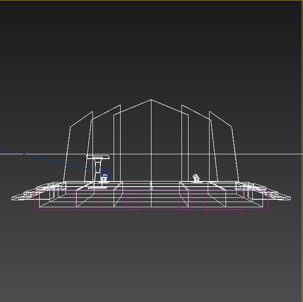 3D stage backdrop rostrum model - TurboSquid 1425457