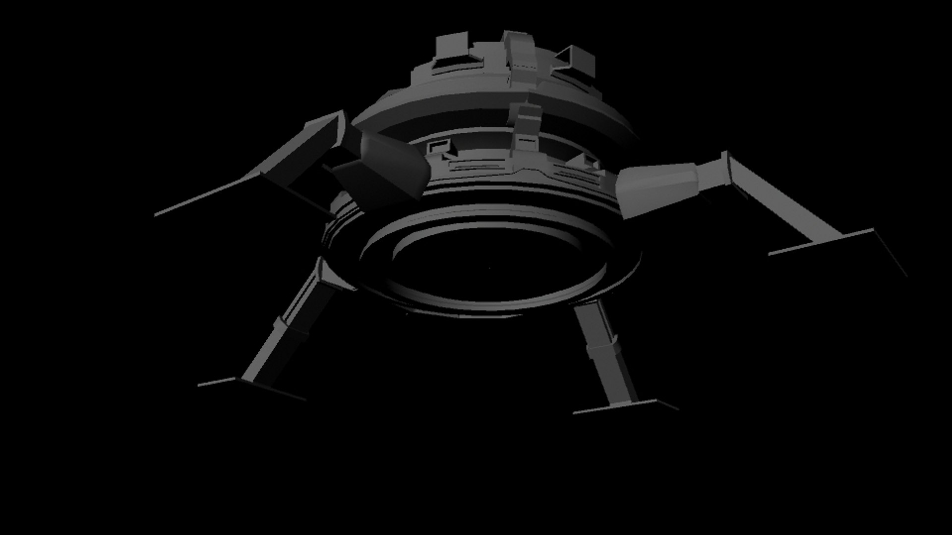 3d Turret Robot Model