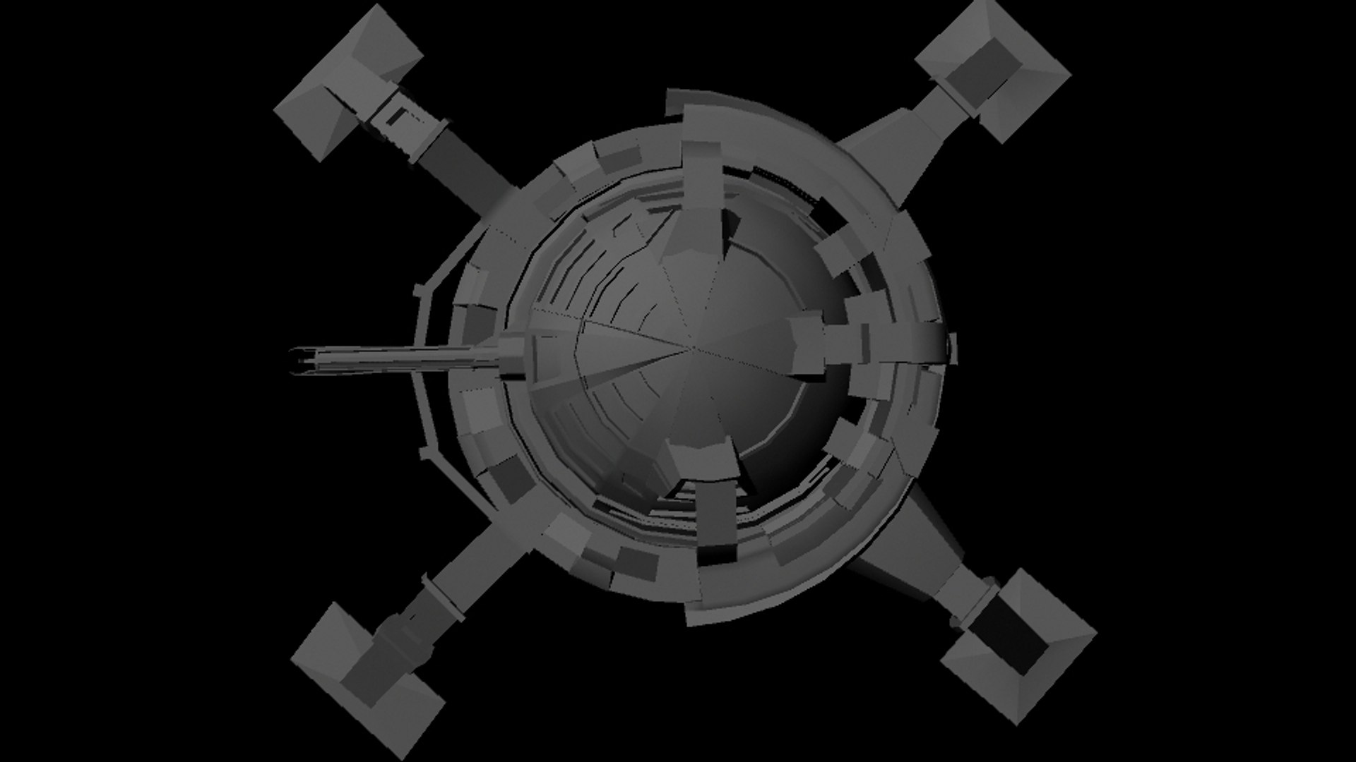 3d Turret Robot Model