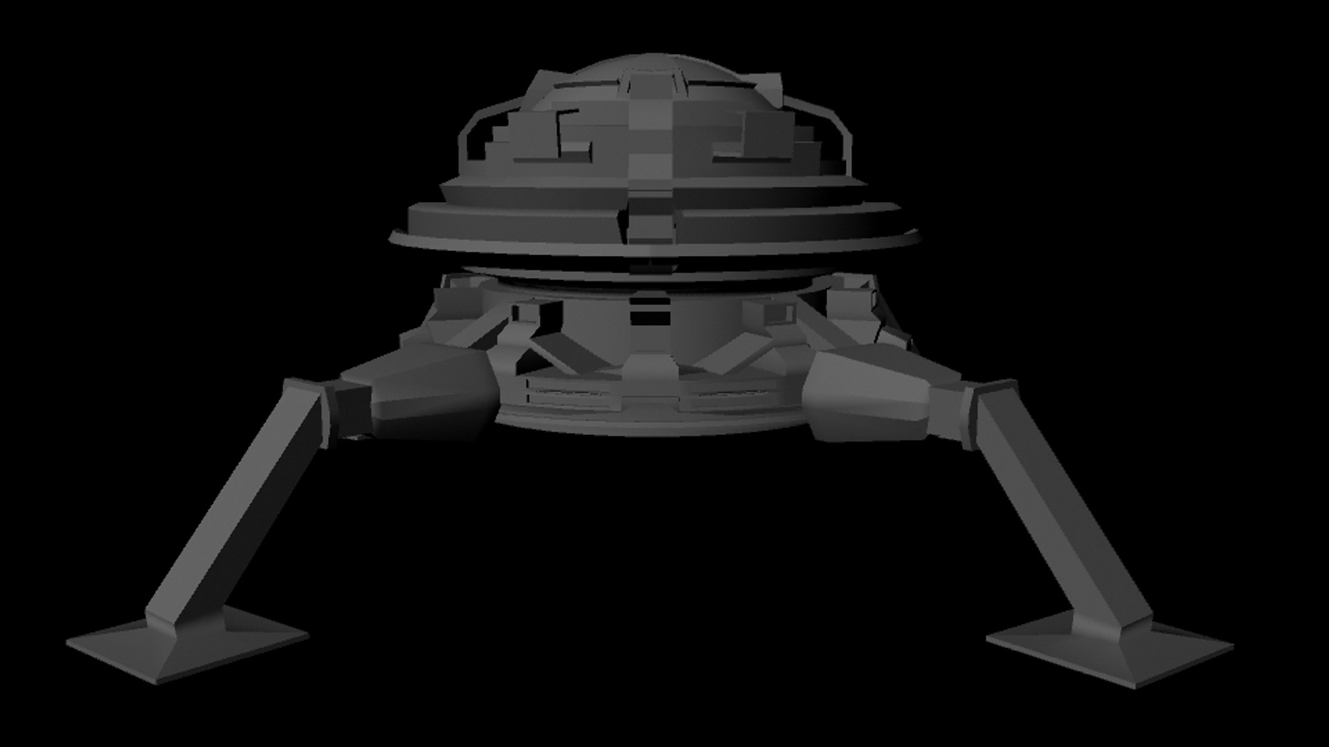 3d Turret Robot Model