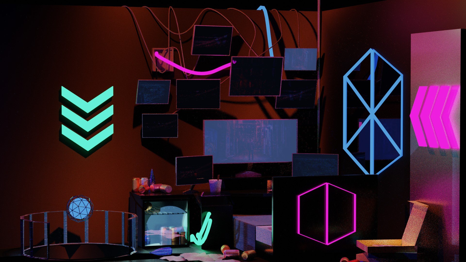 CyberpunkRoom 3D Model - TurboSquid 1775002