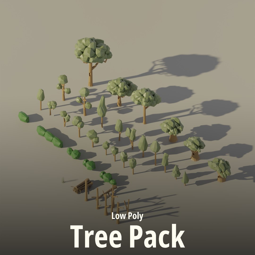 3D Low Poly Forrest Pack - TurboSquid 2064882