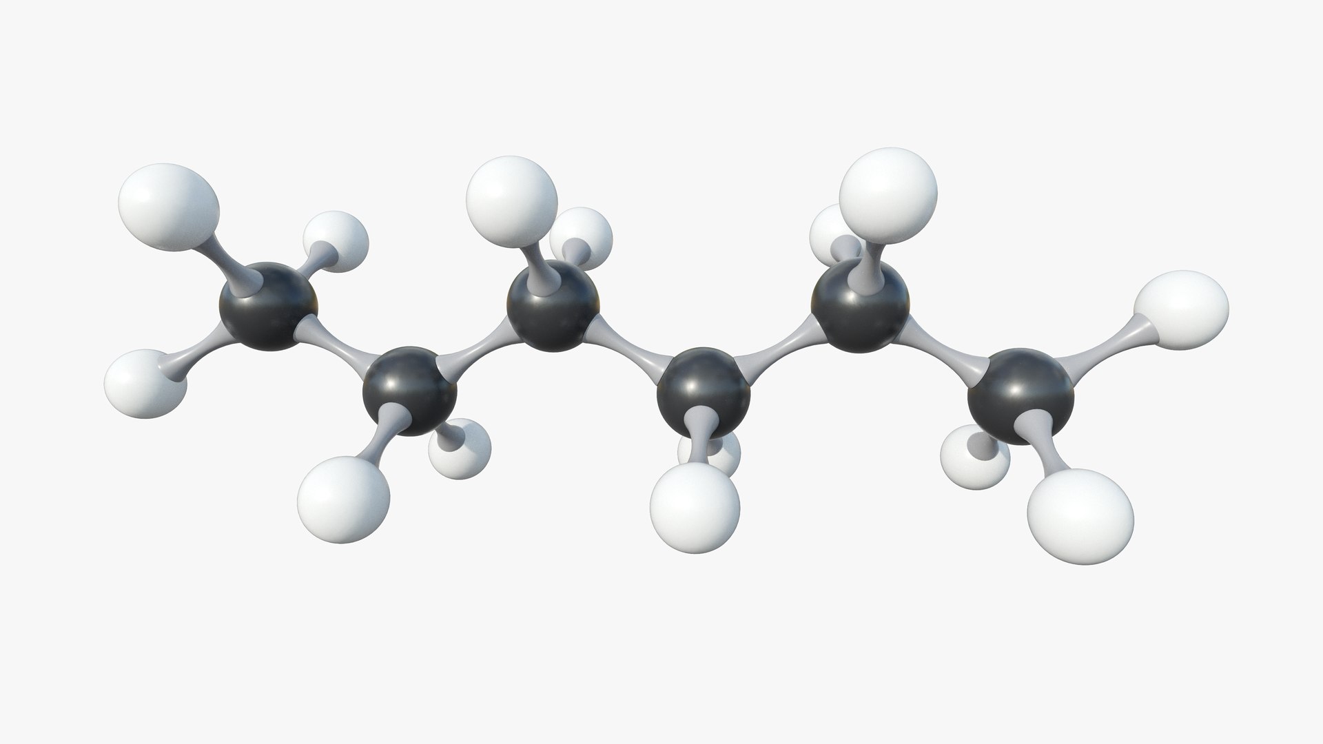 3D Hexane Molecule With PBR 4K 8K Model - TurboSquid 1943868