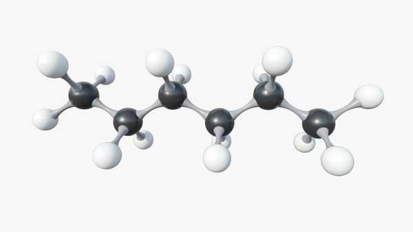 3D Hexane Molecule With PBR 4K 8K model - TurboSquid 1943868