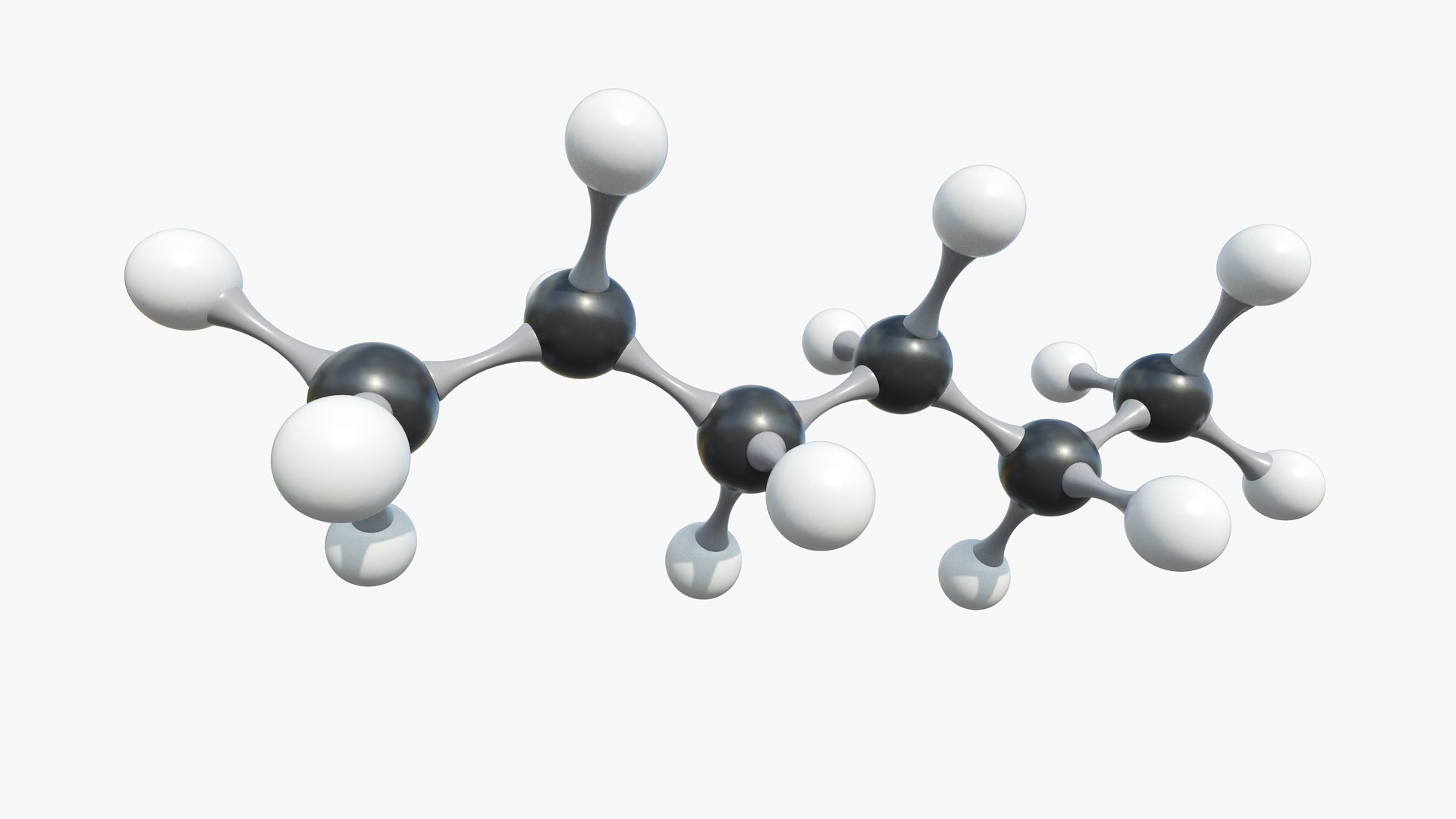 3D Hexane Molecule With PBR 4K 8K Model - TurboSquid 1943868