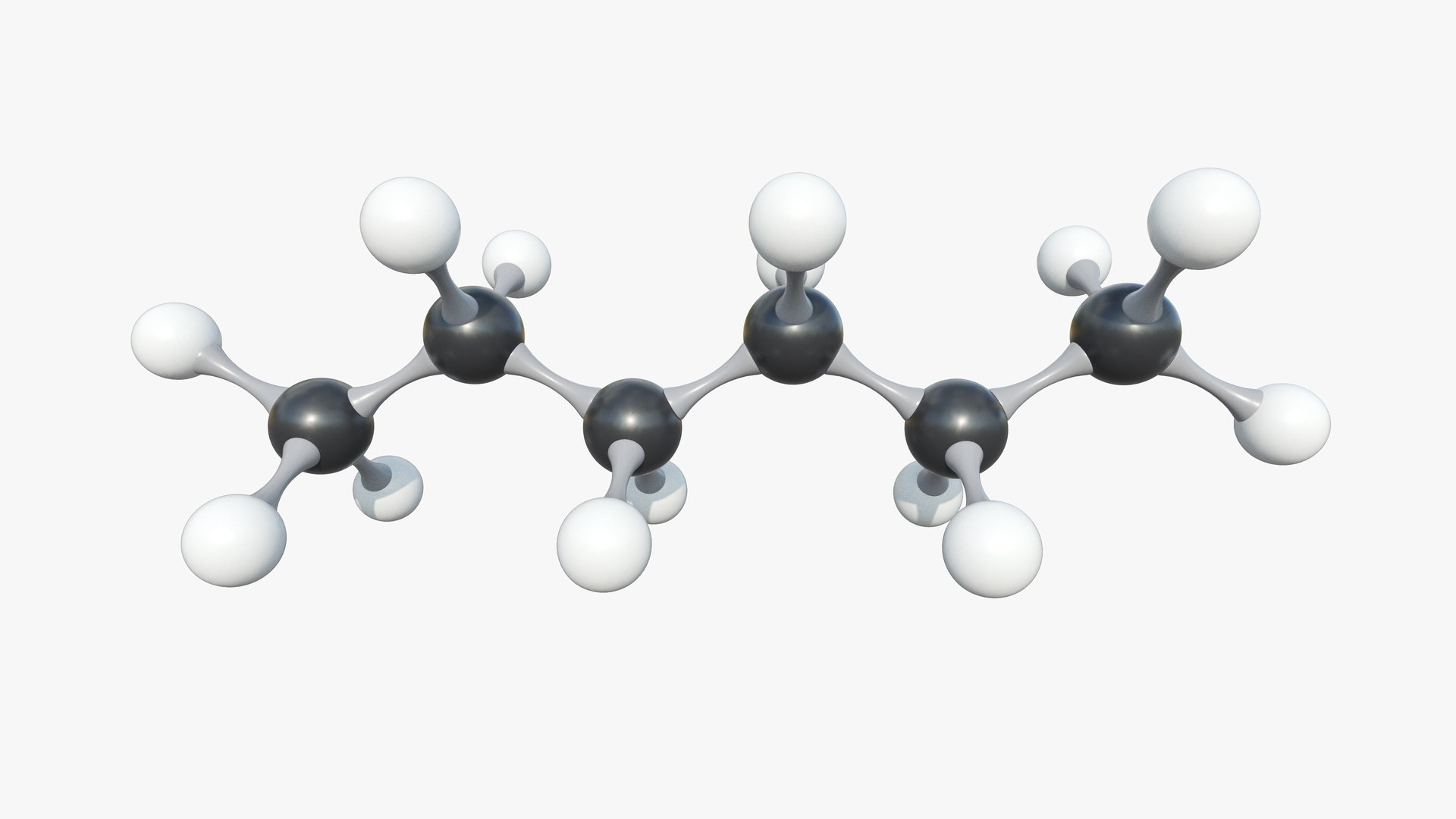 3D Hexane Molecule With PBR 4K 8K Model - TurboSquid 1943868