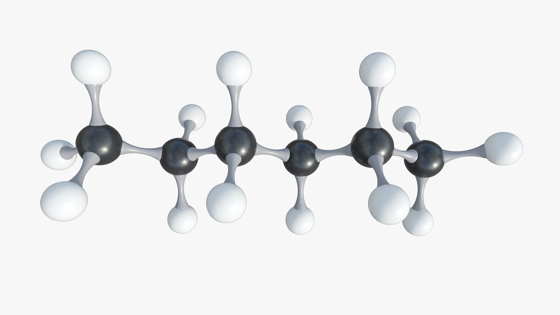 3D Hexane Molecule With PBR 4K 8K Model - TurboSquid 1943868