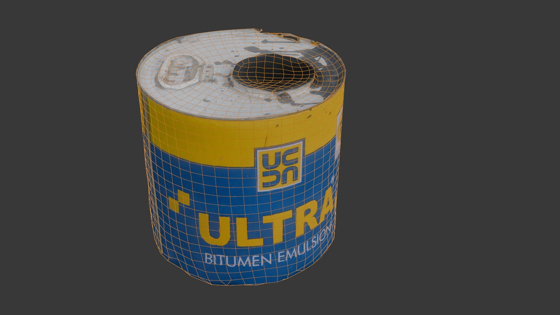 Bitumen Emulsion Drum 3D Scan 3D Model - TurboSquid 2405620