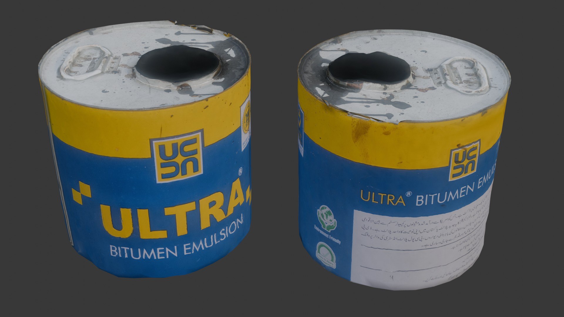 Bitumen Emulsion Drum 3D Scan 3D Model - TurboSquid 2405620