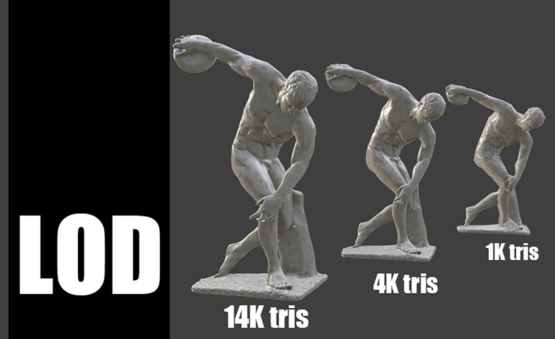 3D Statue Discobolus Model - TurboSquid 1559486