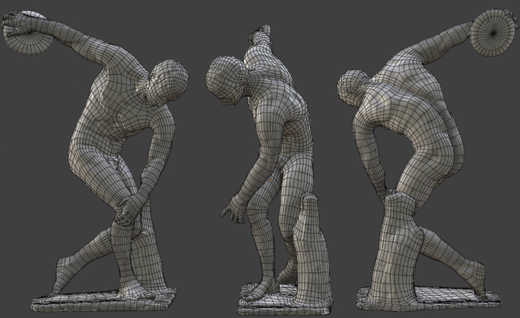 3D Statue Discobolus Model - TurboSquid 1559486