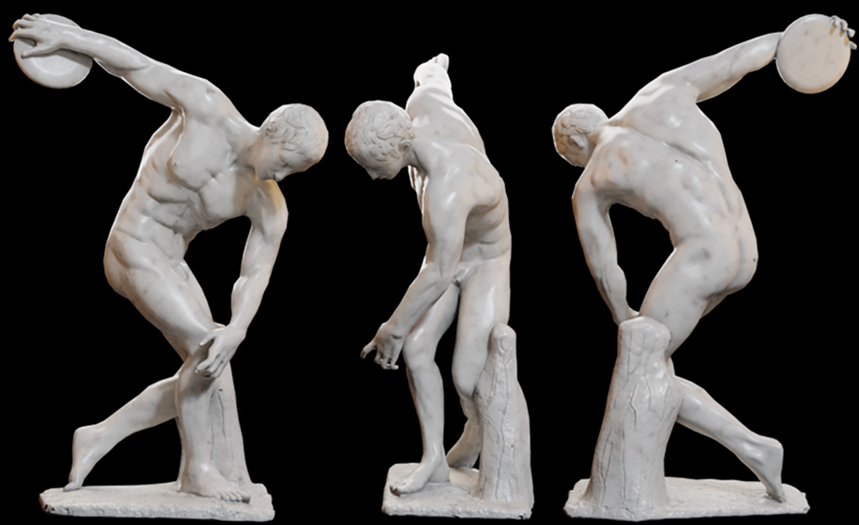 3D Statue Discobolus Model - TurboSquid 1559486