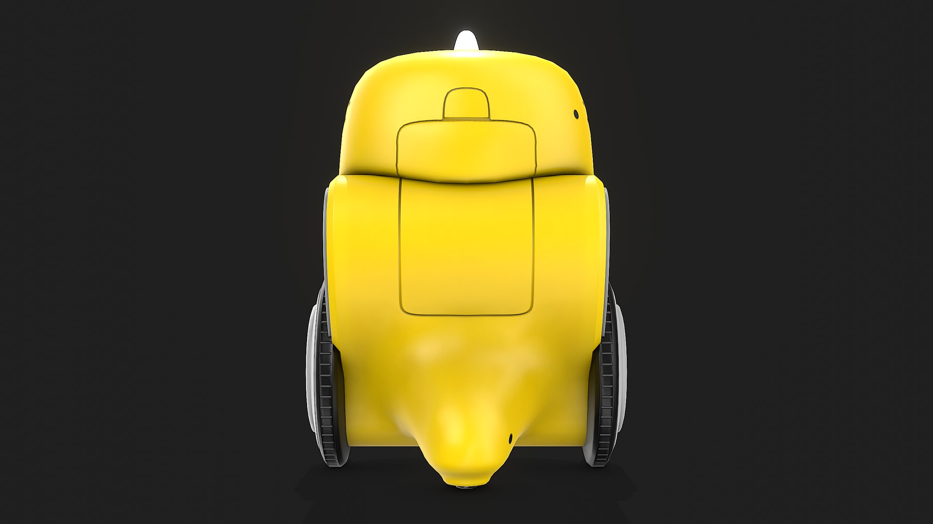 3D Yellow Small Cute Robot Toy Model - TurboSquid 2133869