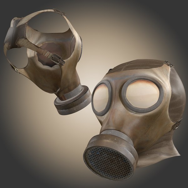 3D Gas Mask Low-poly model - TurboSquid 2046648