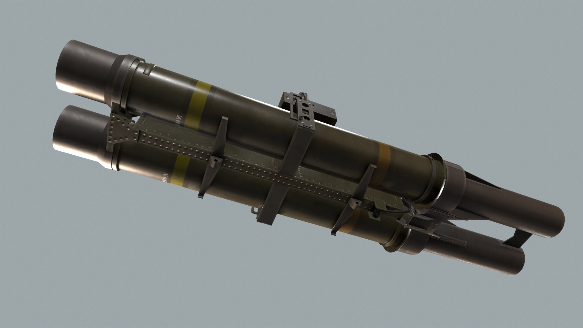 Missile Launcher BGM-71D TOW-2 X2 3D Model - TurboSquid 2097700