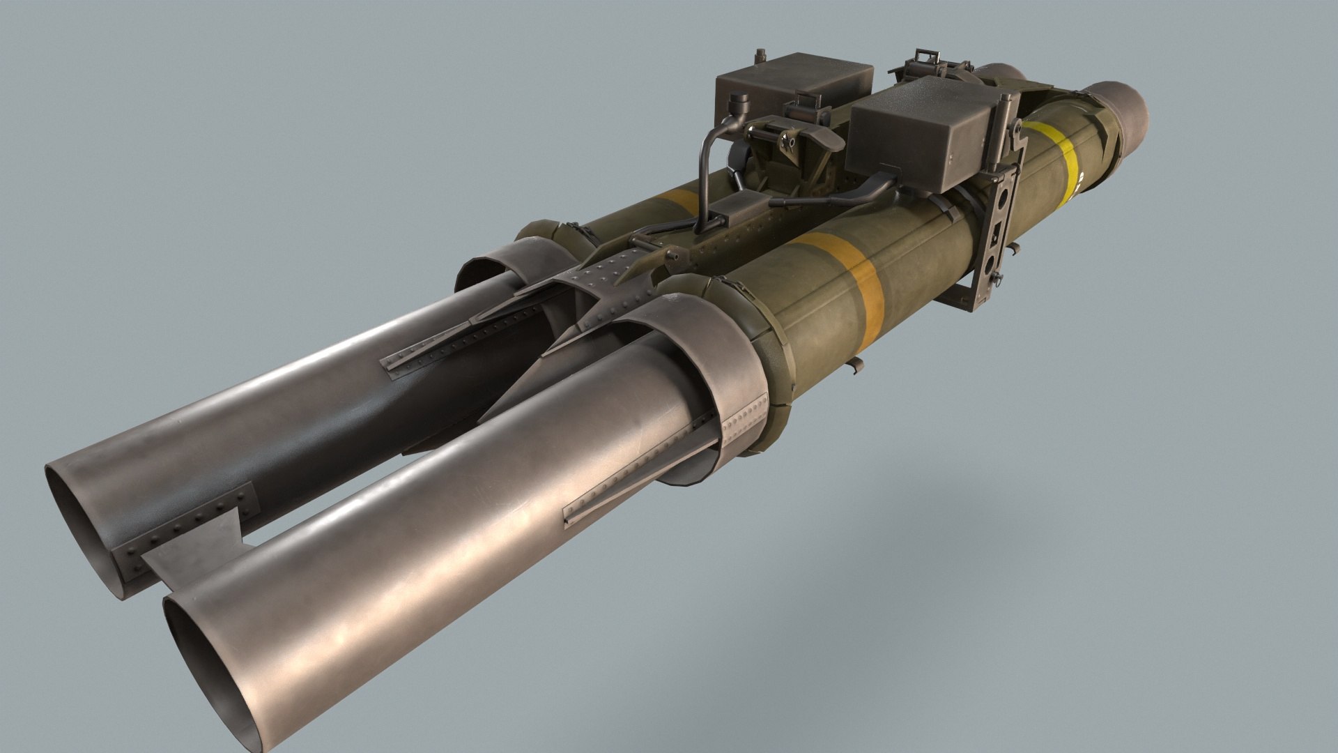 Missile Launcher BGM-71D TOW-2 X2 3D Model - TurboSquid 2097700