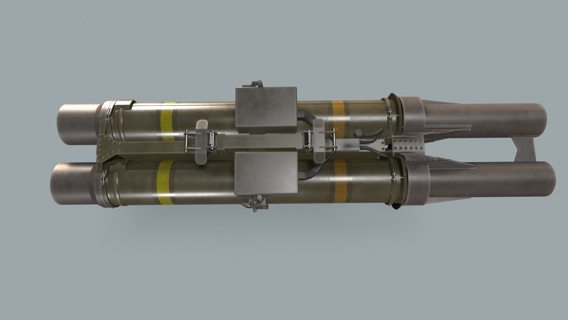 Missile Launcher BGM-71D TOW-2 X2 3D Model - TurboSquid 2097700