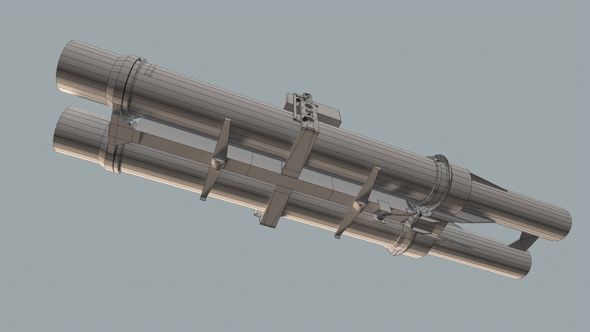Missile Launcher BGM-71D TOW-2 X2 3D model - TurboSquid 2097700