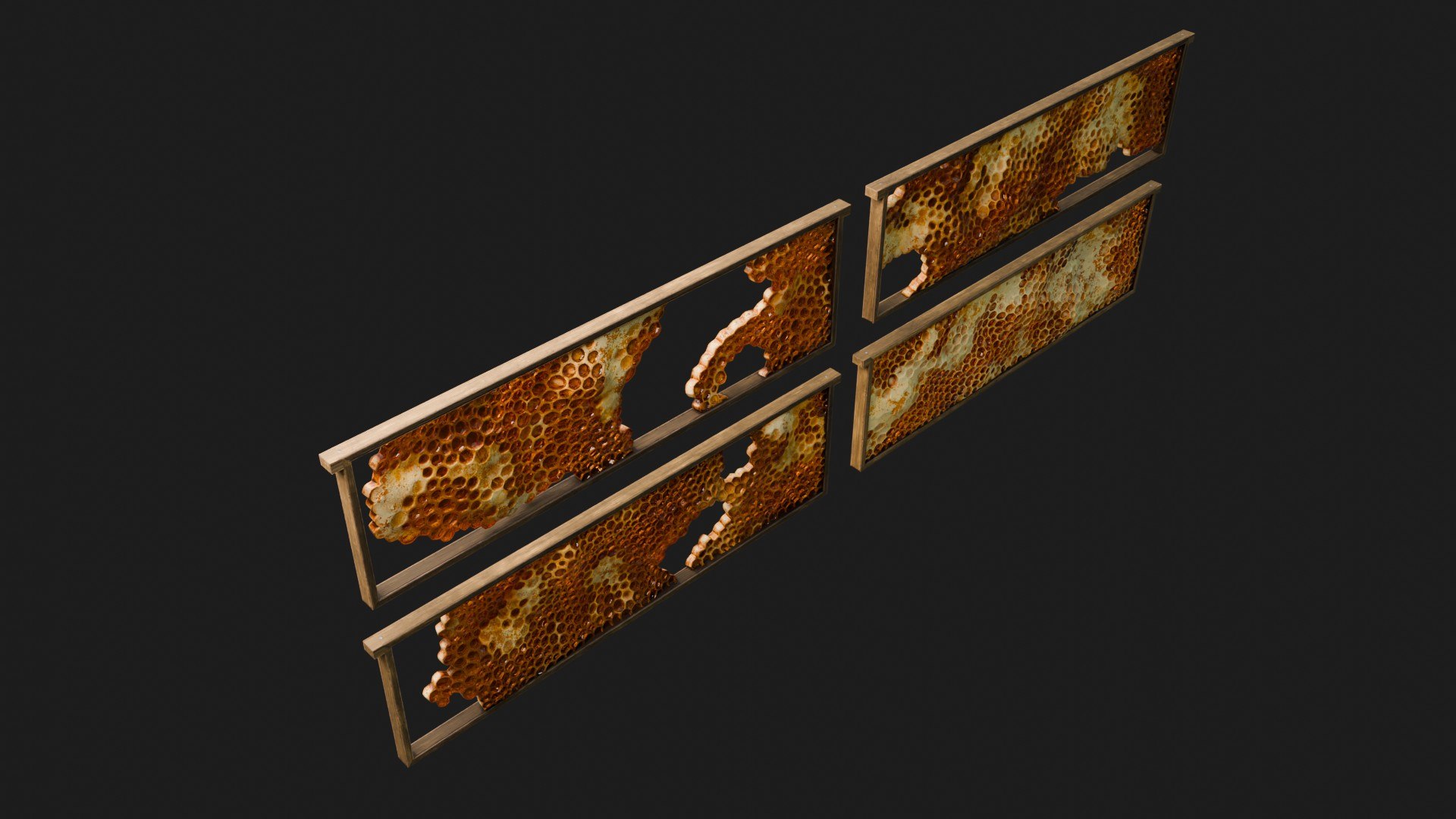 3D Honeycomb Frames Model - TurboSquid 2350380