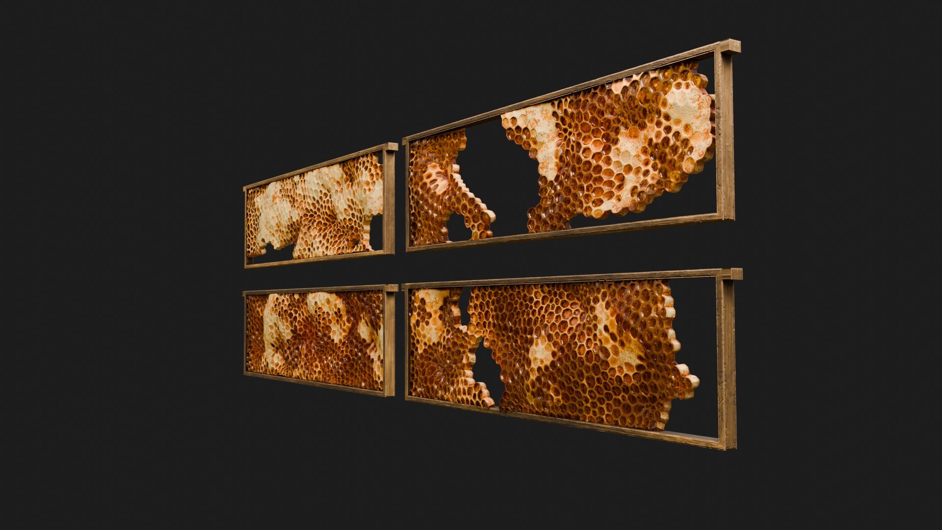 3D Honeycomb Frames Model - TurboSquid 2350380