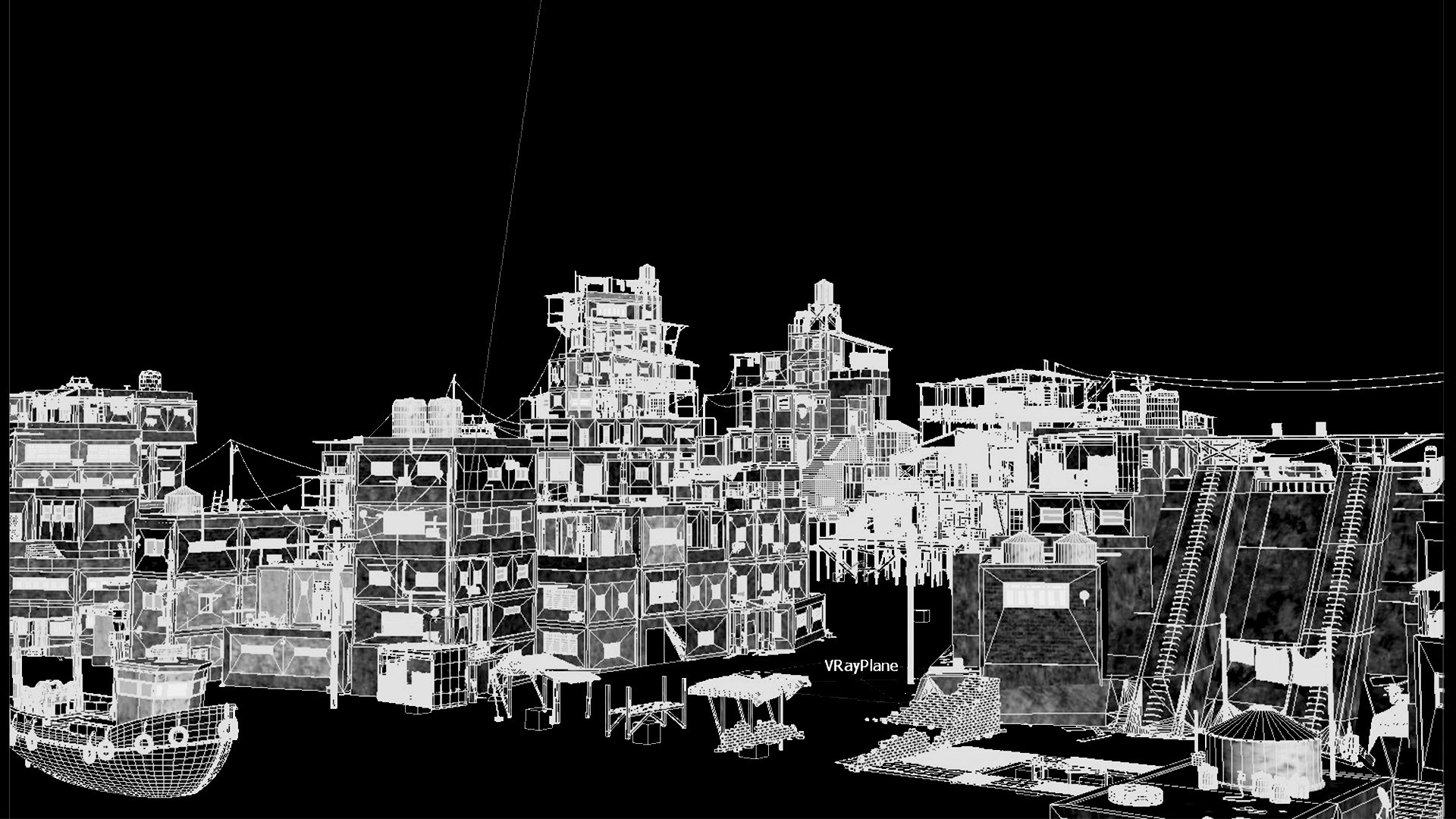 3D Model India Slum Area - TurboSquid 2251493