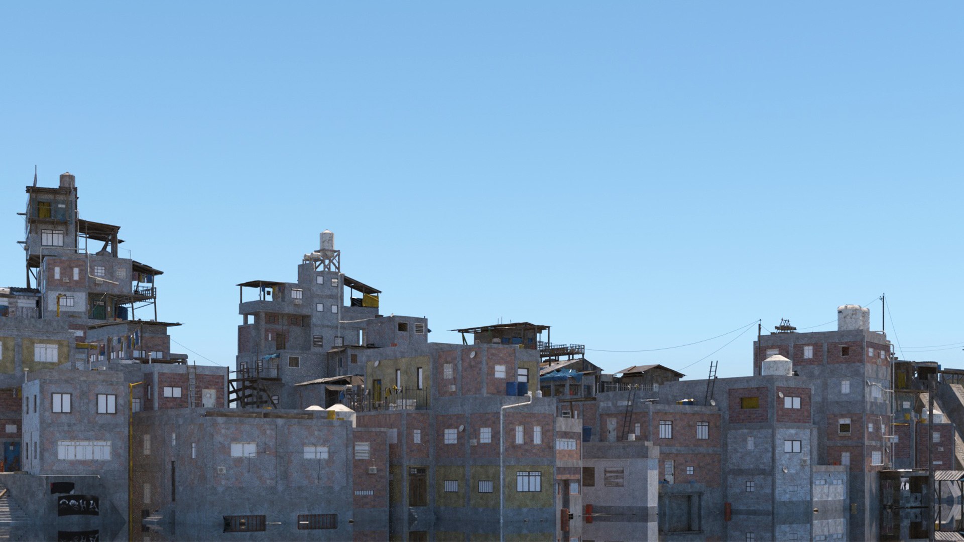 3D Model India Slum Area - TurboSquid 2251493