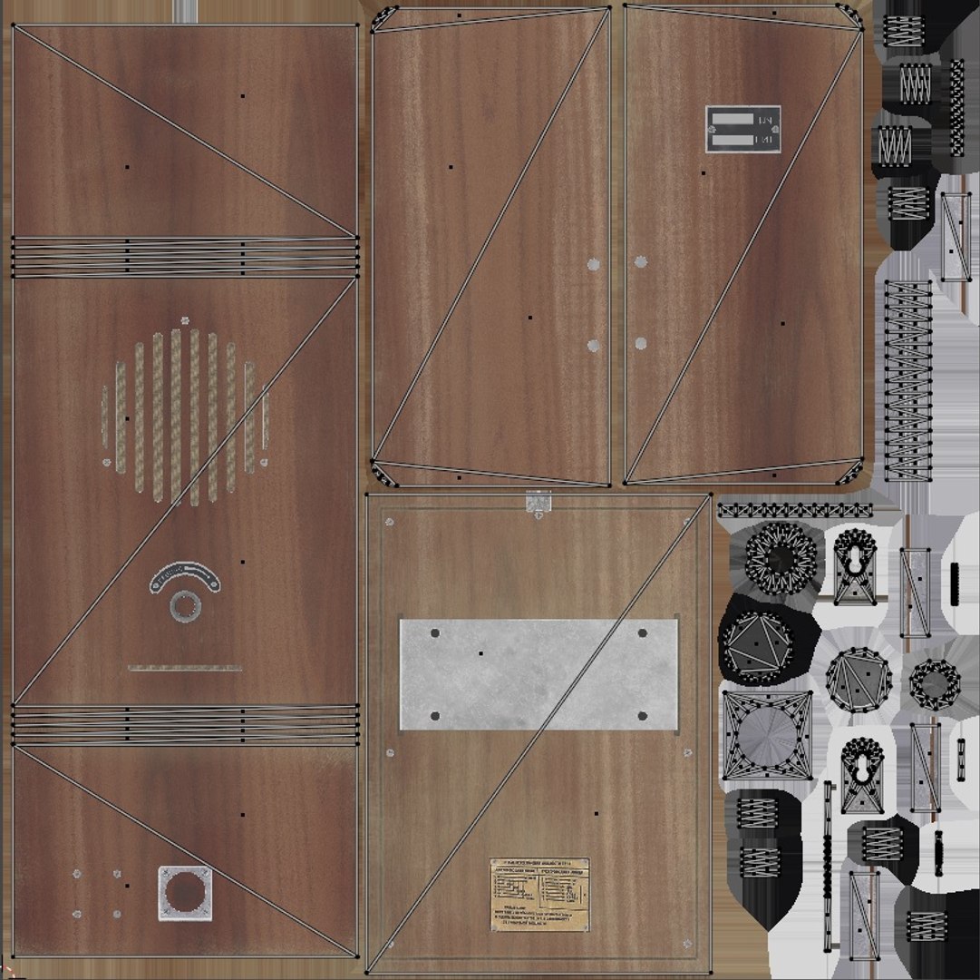 3D Set Of Old Radio Broadcast Loudspeakers From USSR Model - TurboSquid ...