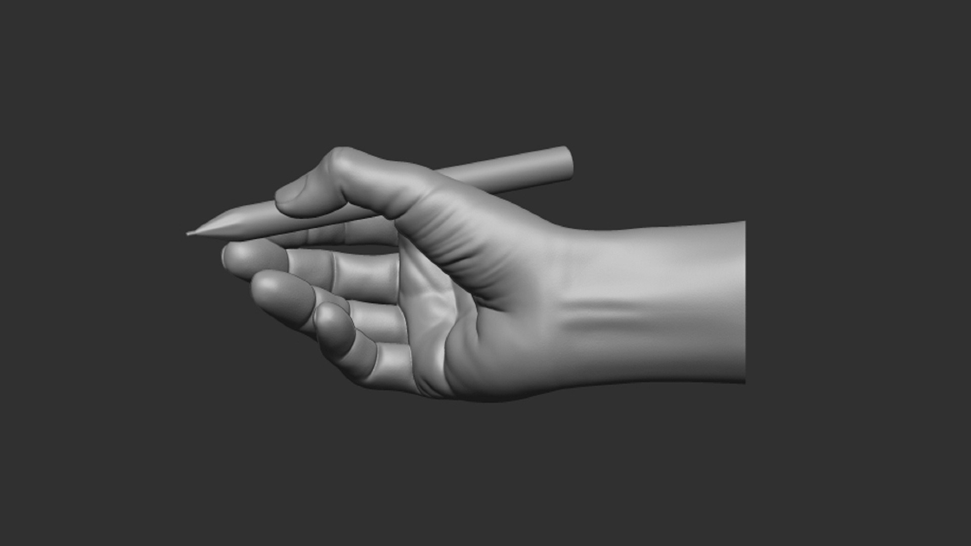 3D Writing Hand - TurboSquid 1768276