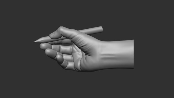 3D writing hand - TurboSquid 1768276