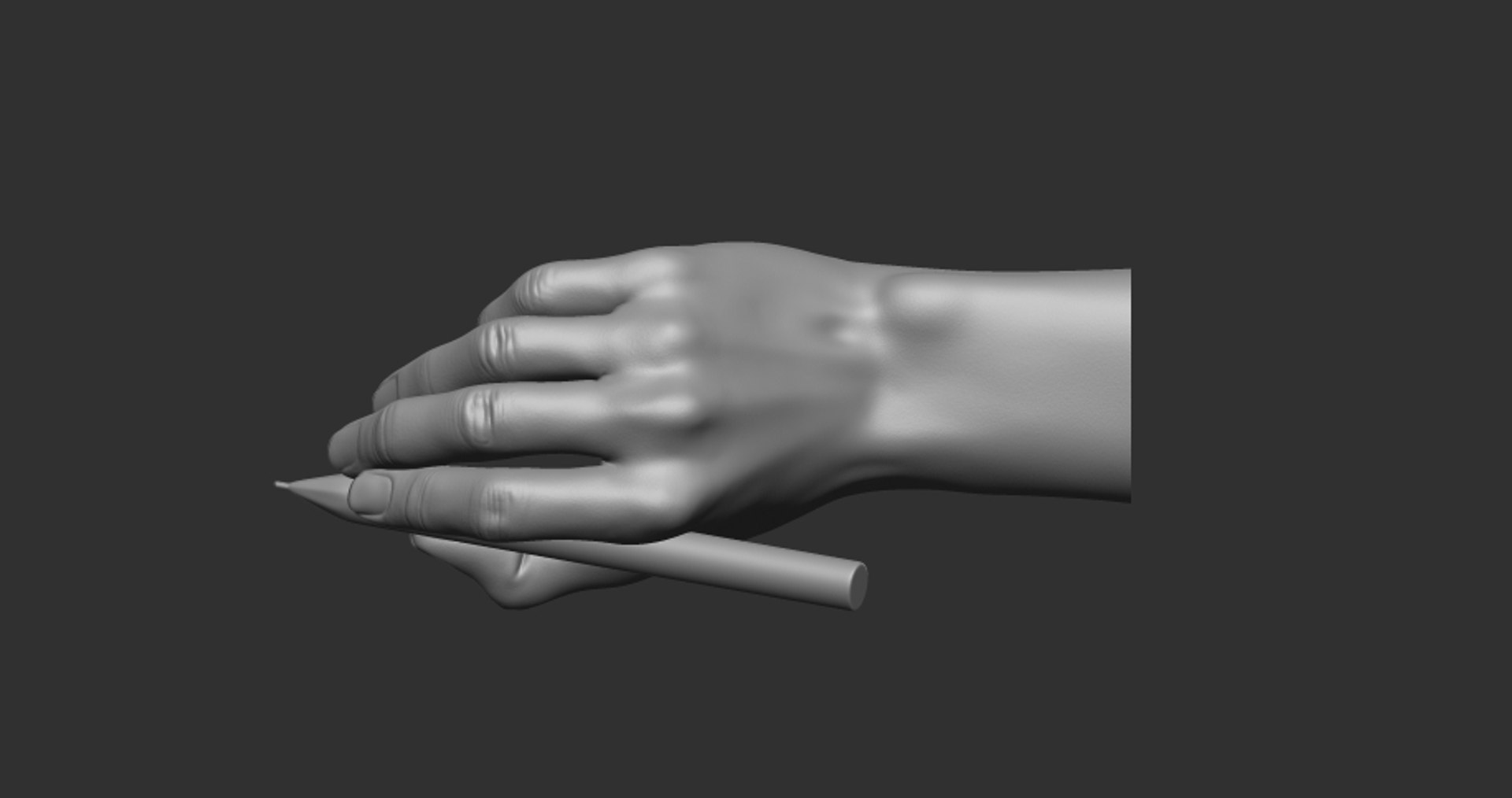 3D Writing Hand - TurboSquid 1768276