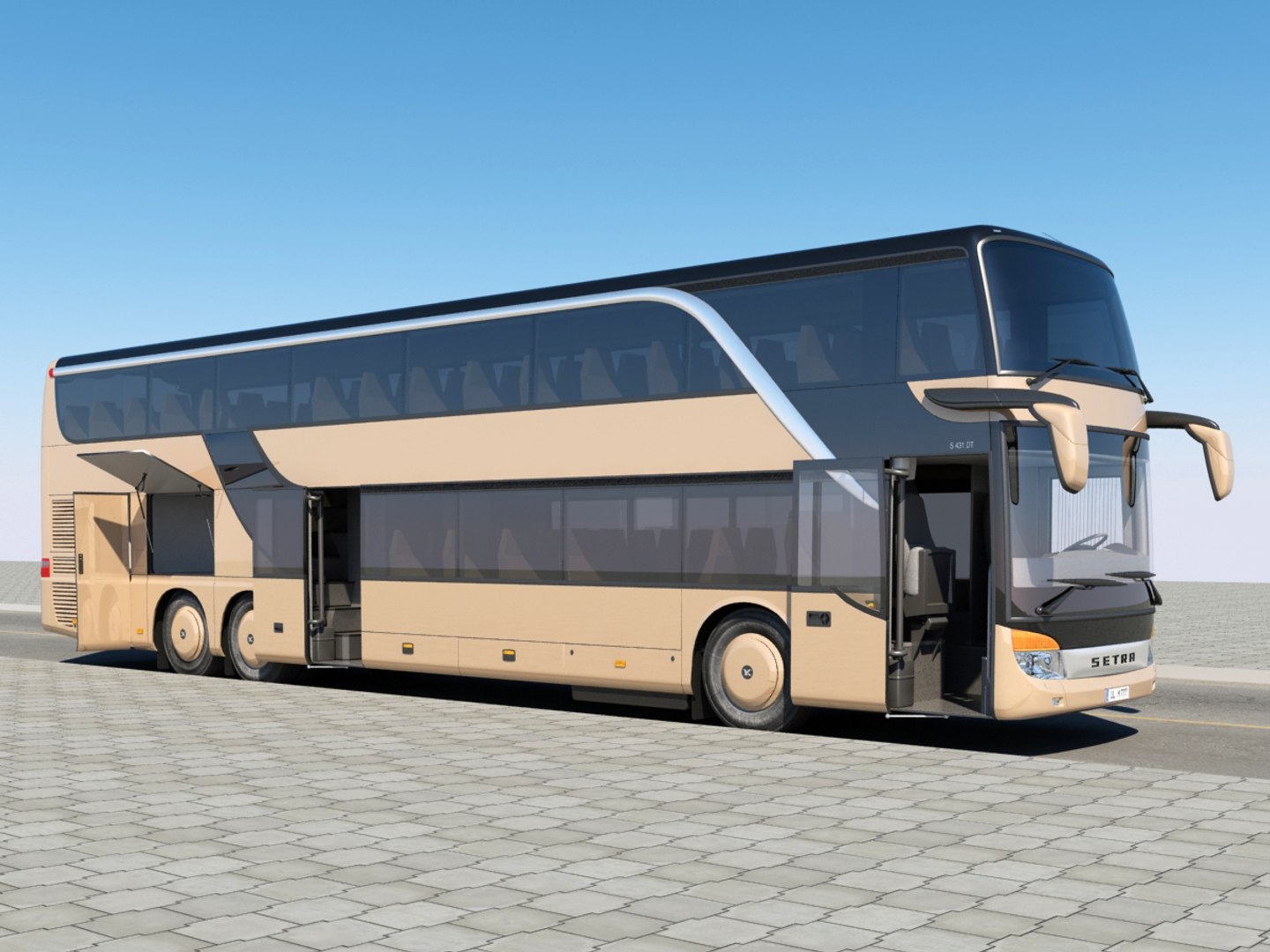 Setra S 431 3d C4d