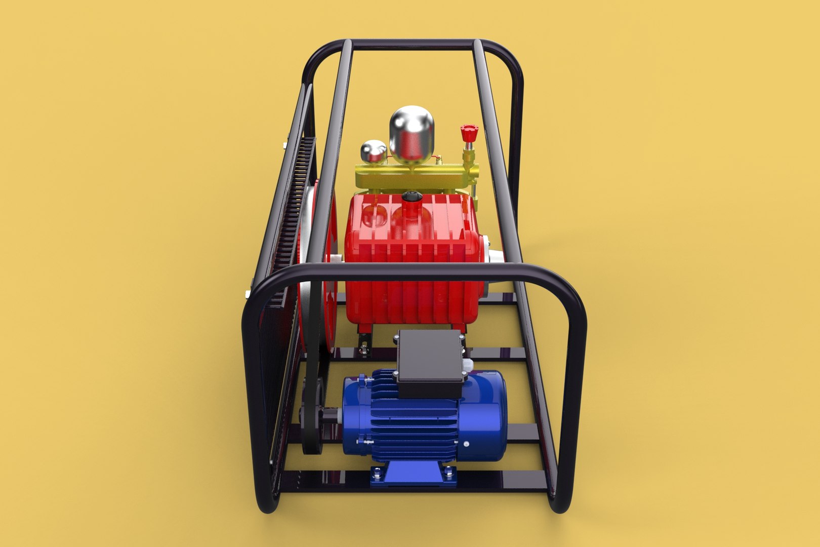 ELECTRIC PLUNGER PUMP MOTOR SPRAYER PRESSURE WATER JET CAR WASH 3D ...