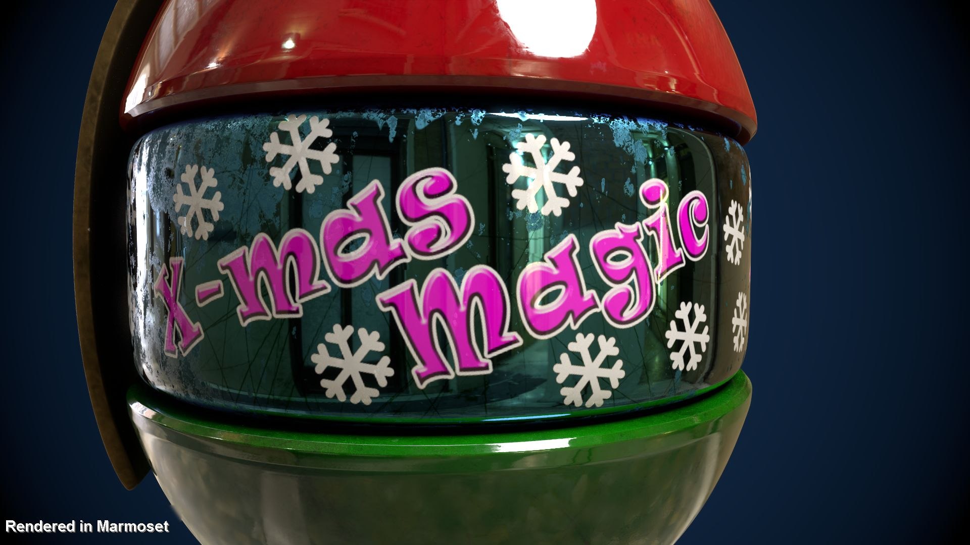 3D Christmas X-mas Grenade - TurboSquid 1829836