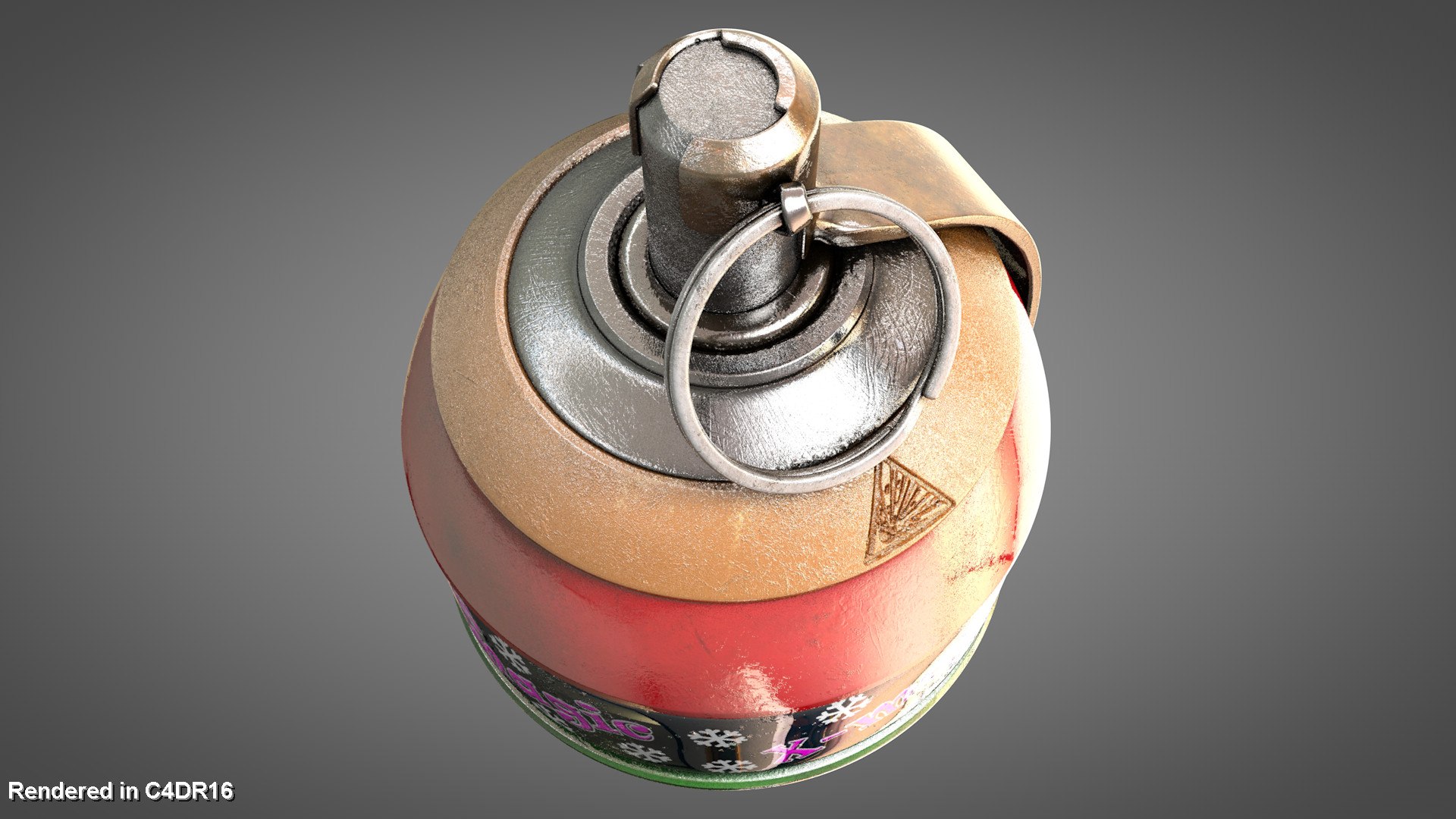3D Christmas X-mas Grenade - TurboSquid 1829836