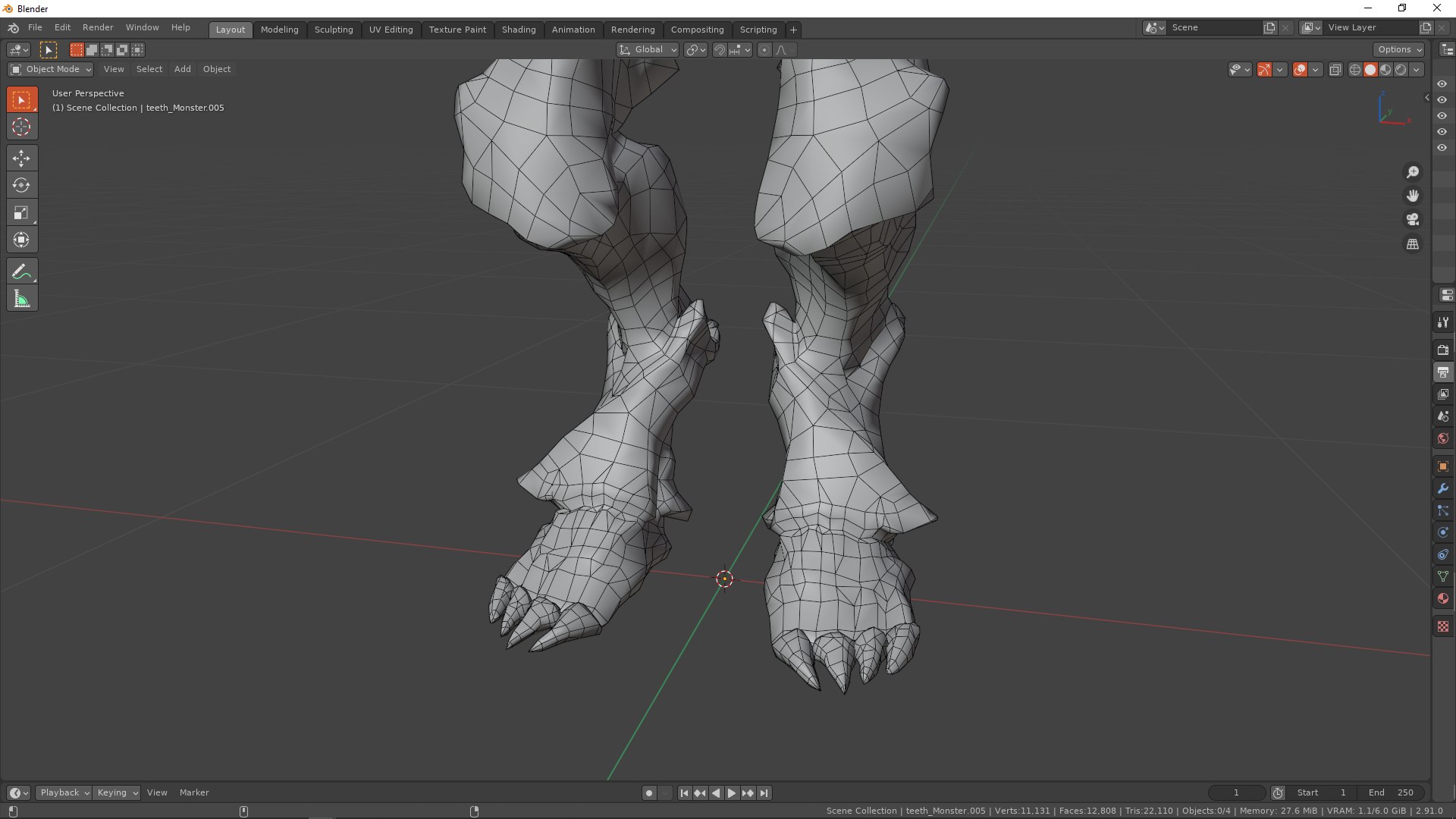 Spiked Monster 3D model - TurboSquid 1744985