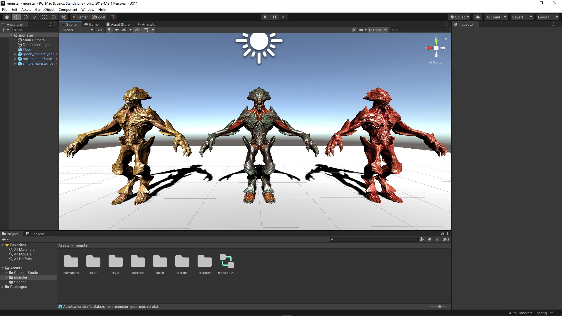 Spiked Monster 3D Model - TurboSquid 1744985