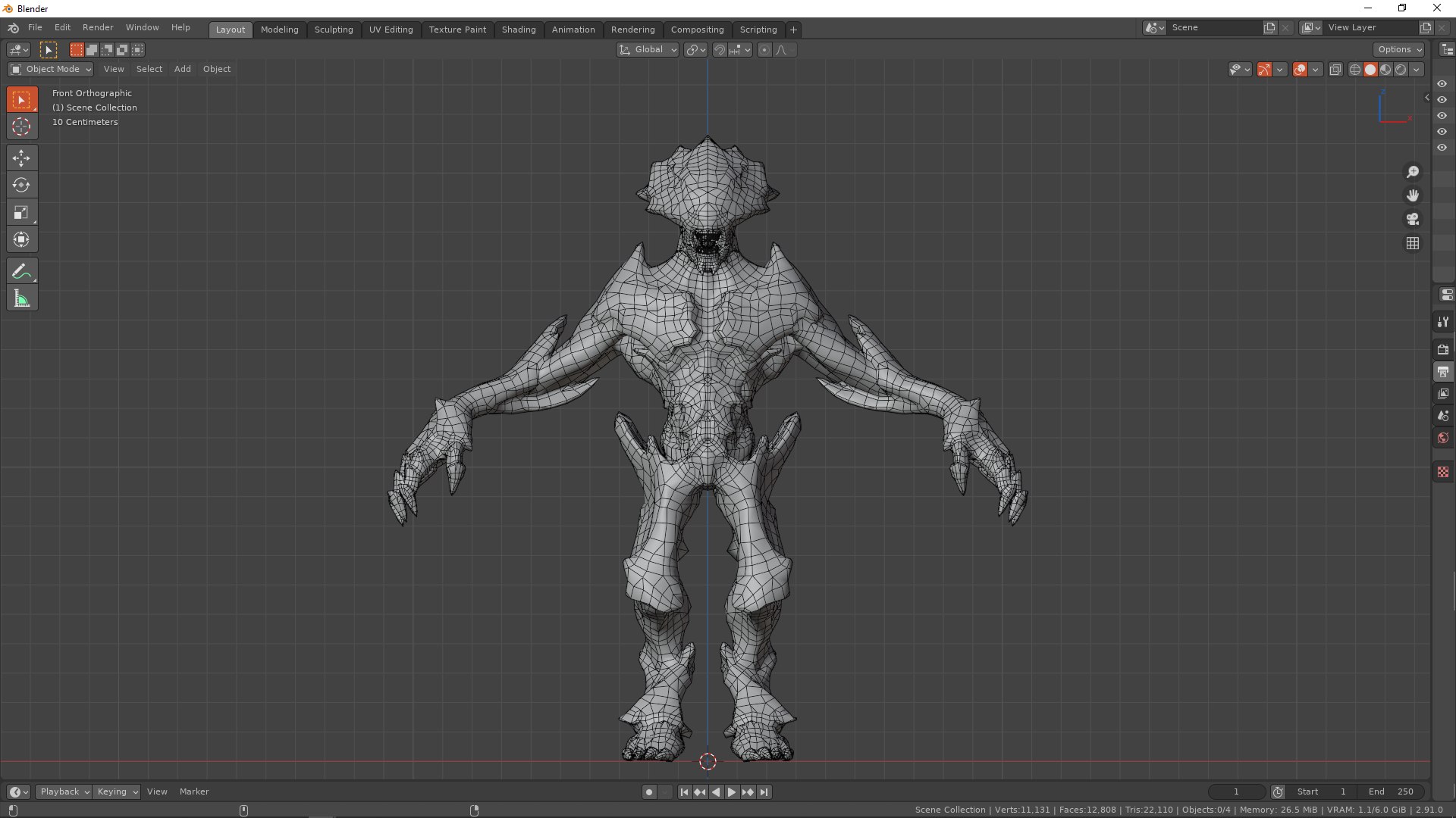 Spiked Monster 3D model - TurboSquid 1744985