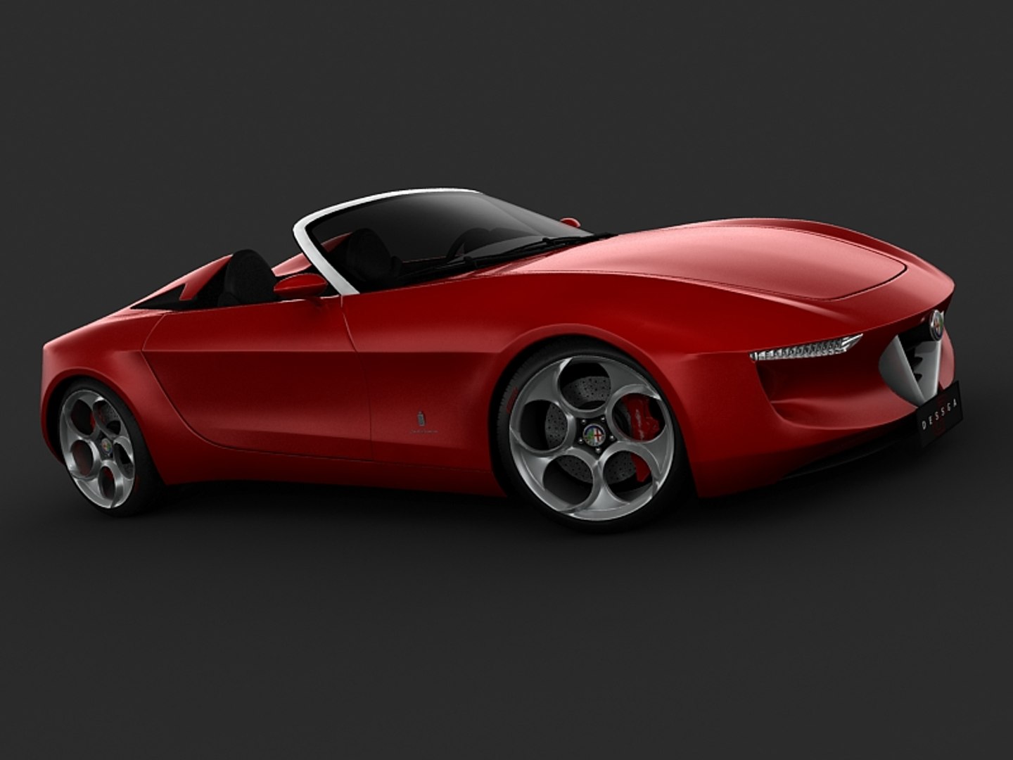 alfa romeo 2uettottanta 3d model