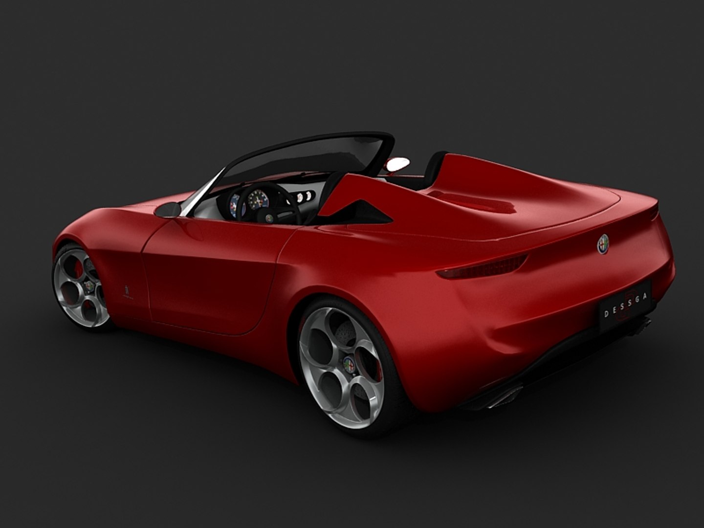 alfa romeo 2uettottanta 3d model