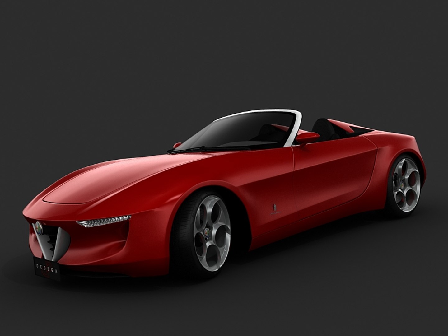 alfa romeo 2uettottanta 3d model