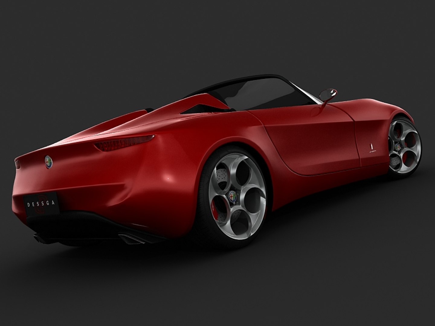 alfa romeo 2uettottanta 3d model