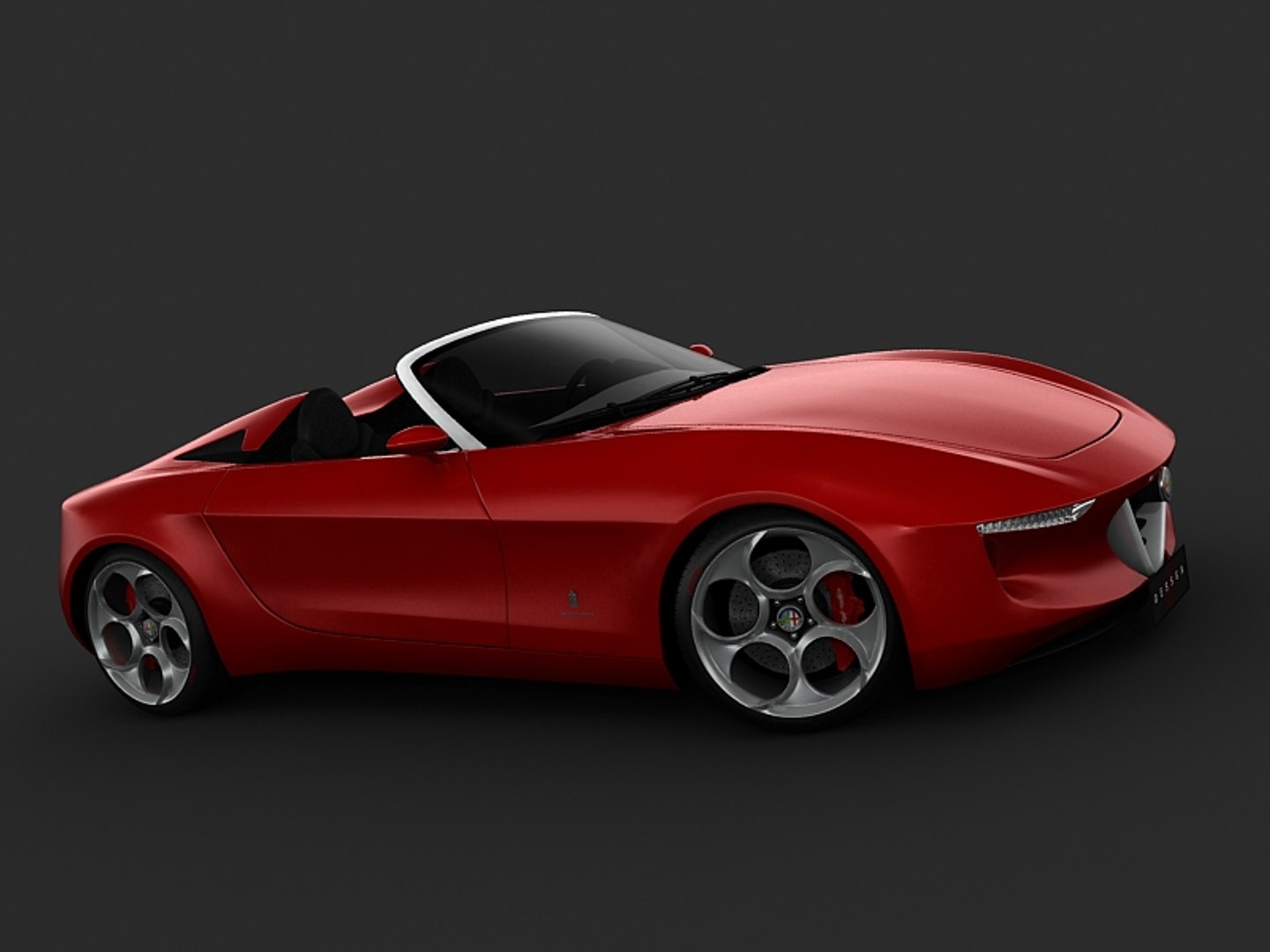 alfa romeo 2uettottanta 3d model