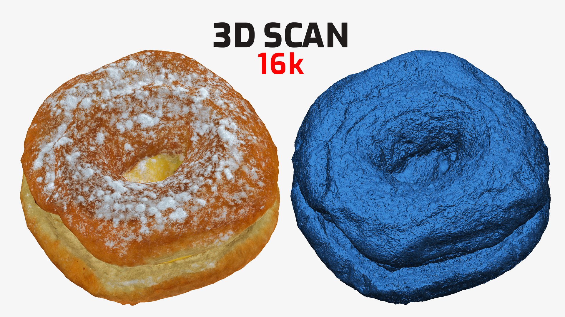 DONUT 1 CROSS-POLARIZED 3D SCAN LOW HIGH POLY 3D MODEL 16k TEXTURE 3D ...