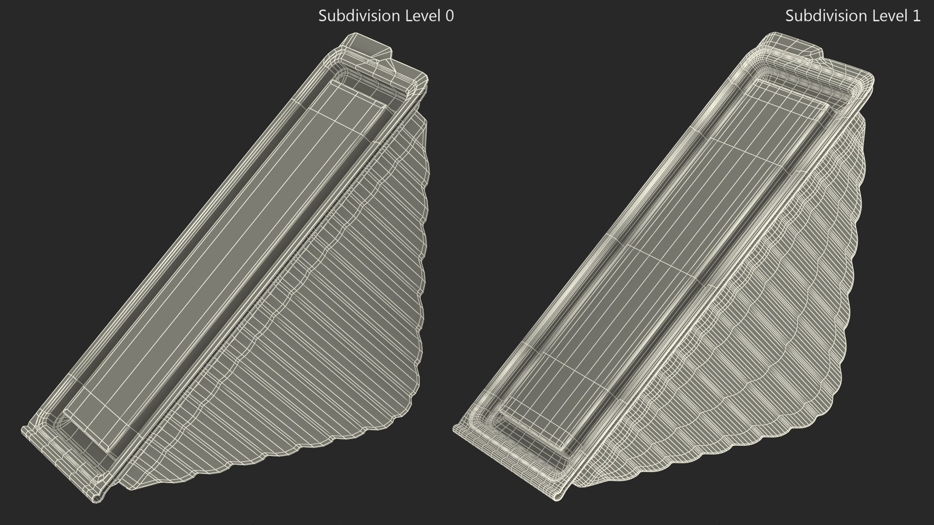 3D Triangle Sandwich Container model - TurboSquid 1987268