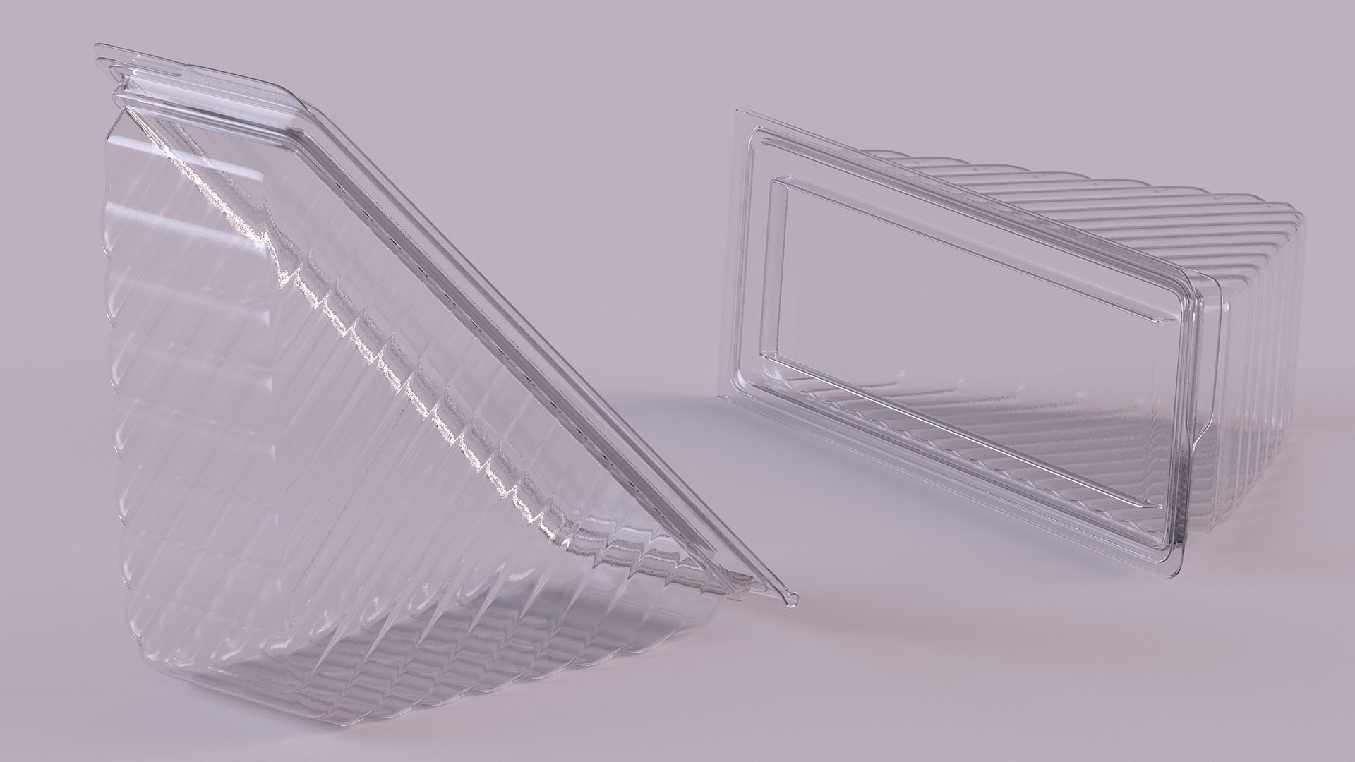 3D Triangle Sandwich Container Model - TurboSquid 1987268